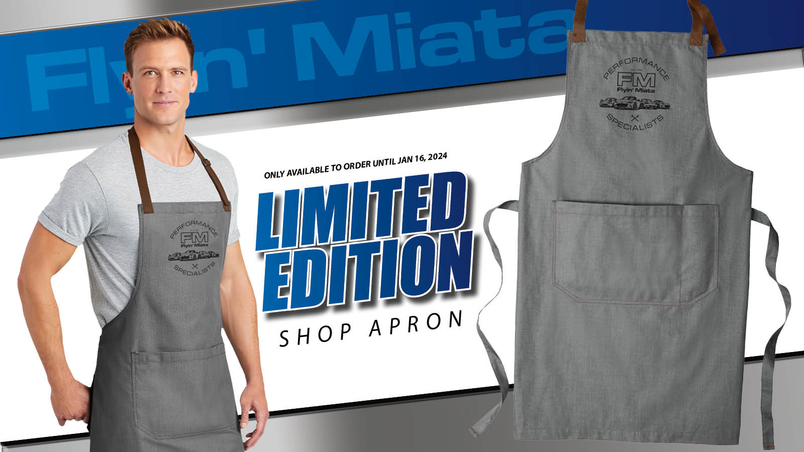 New! Limited Edition FM Shop Apron! (Only available until 1-16-24 ...