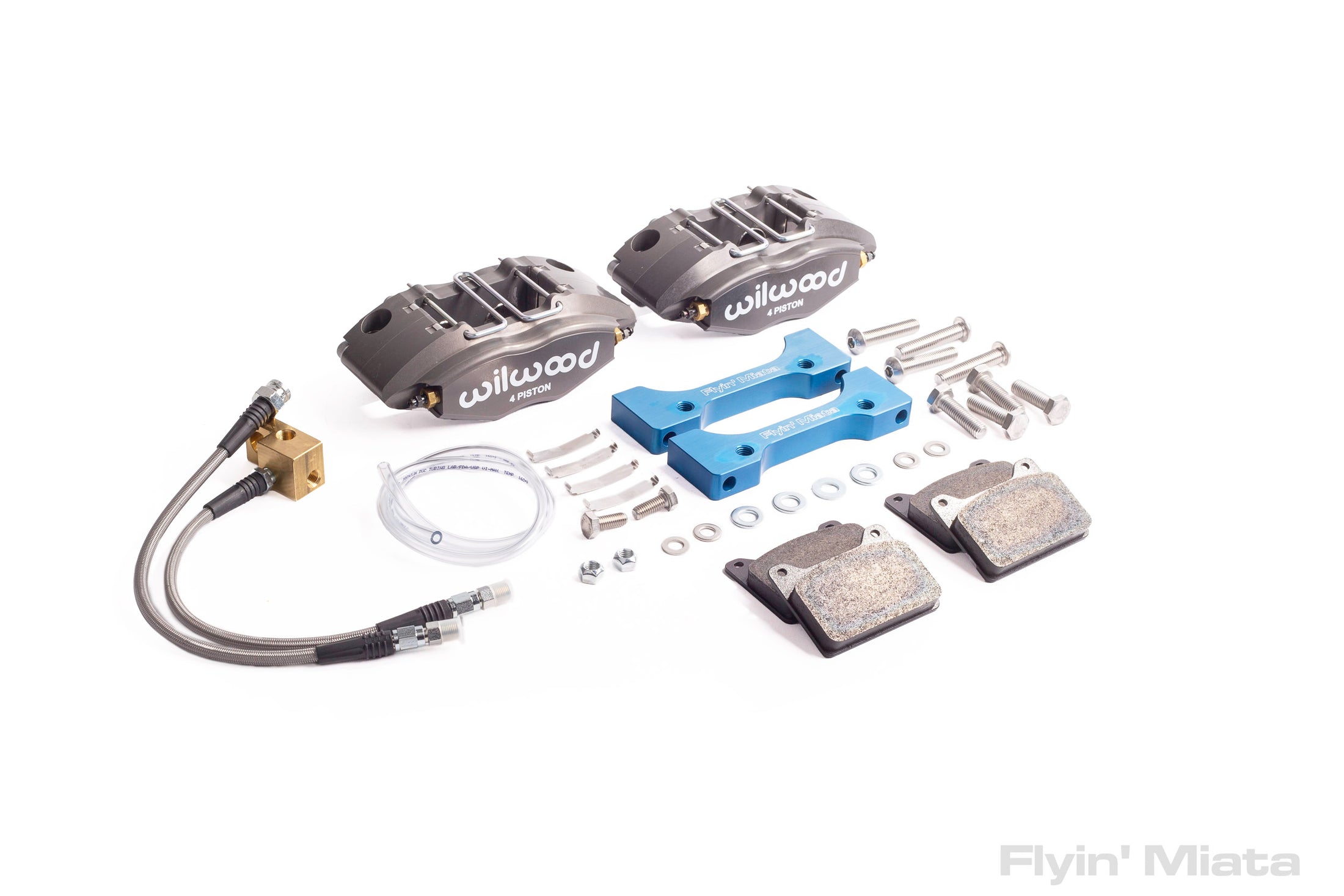 A four-piston aluminum caliper on the rear with a parking brake? 3 lbs ...