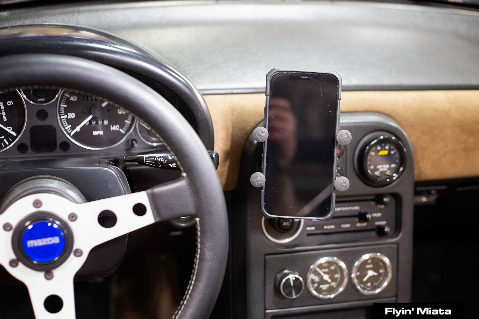 Need a clean, Miata-specific phone holder? Or a "whatever" holder ...